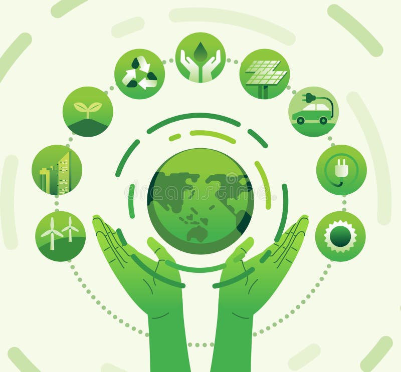 Hands Raise Globe World Consumption with Around Icons Alternative ...