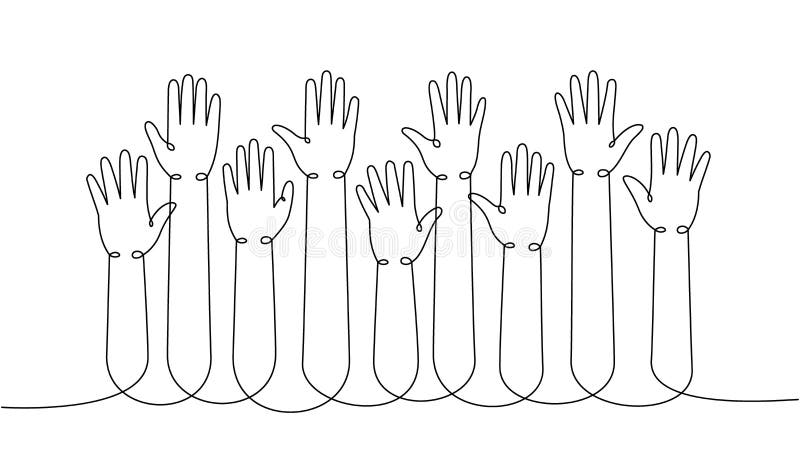 Collaboration Continuous Line Drawing Stock Illustrations – 811 ...