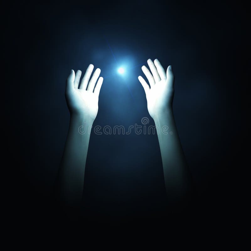 Reaching the Light stock illustration. Illustration of achievment - 2435433