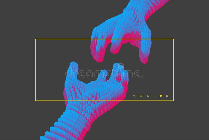 Hands Reaching Towards Each Other. Concept of Human Relation ...