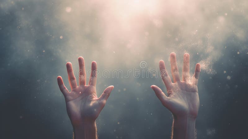Two Hands Reaching Up Towards the Sun Stock Photo - Image of daylight ...
