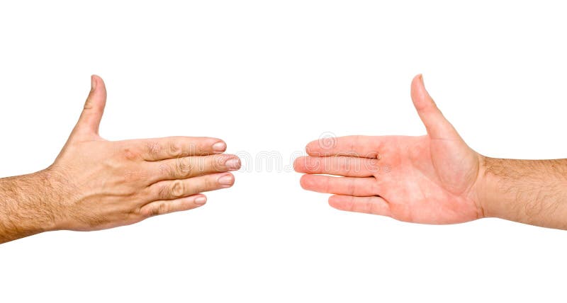 Hands Ready for Handshaking Stock Image - Image of close, closeup: 10540943