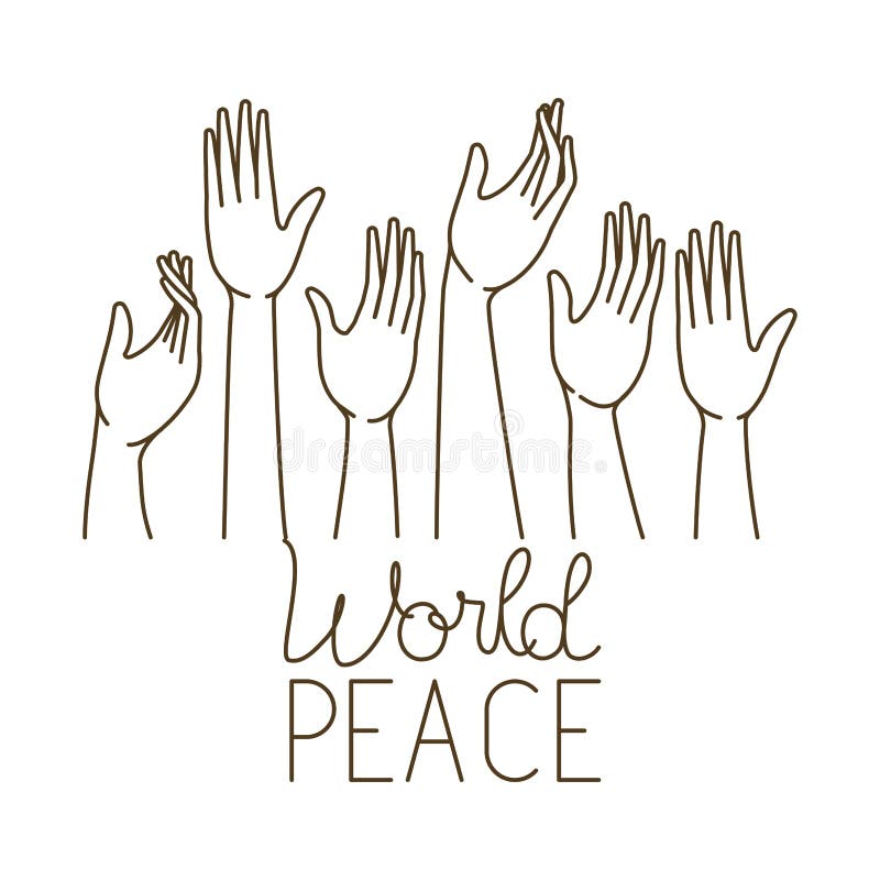 Hands Receiving World Peace Avatar Character Stock Vector ...
