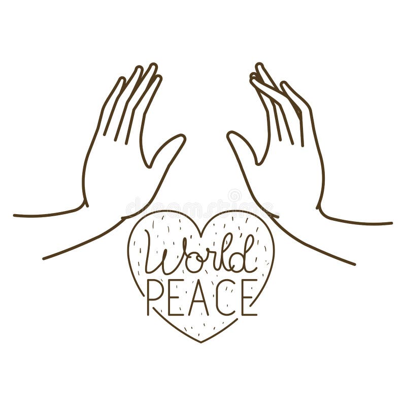 Hands Receiving World Peace Avatar Character Stock Vector ...