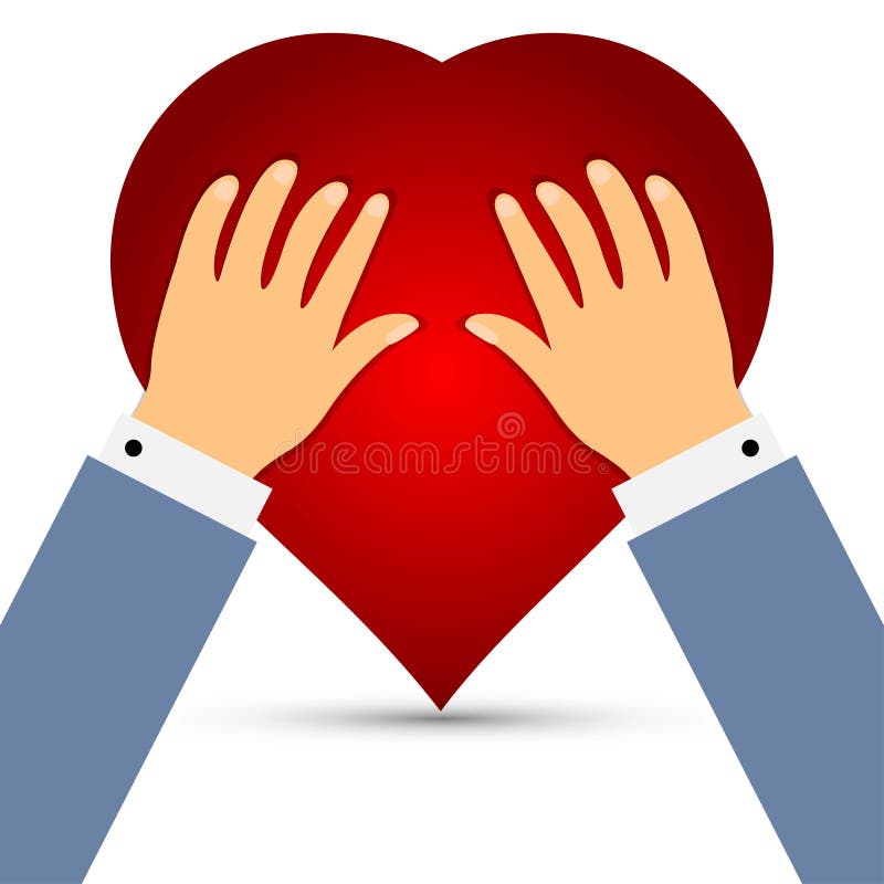 Hands Offering Heart Stock Illustrations – 138 Hands Offering Heart ...