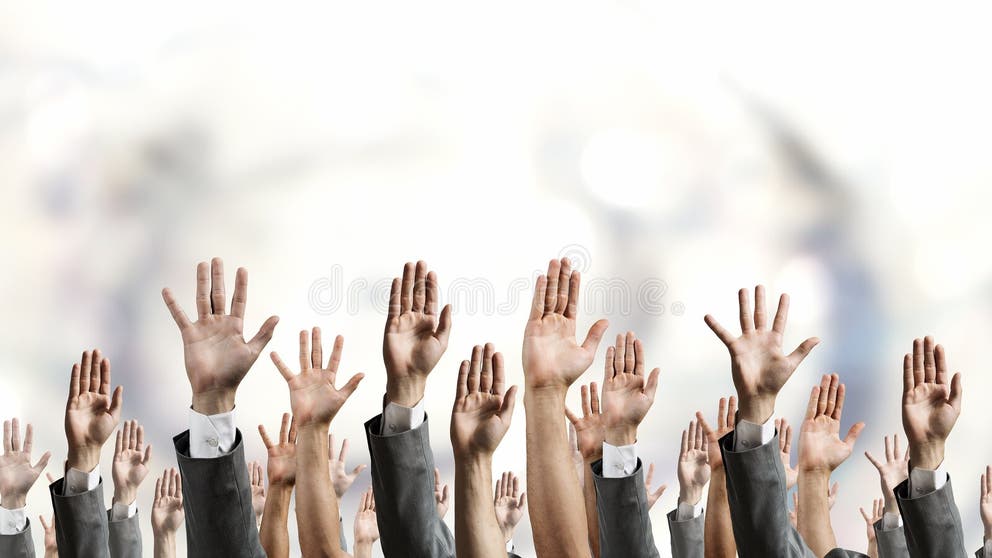 Hands rised up stock photo. Image of togetherness, raised - 72876510