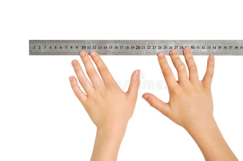 Hands with a ruler stock image. Image of planning, clipping - 20159189