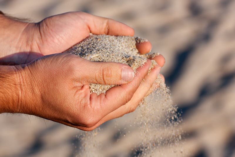 Hands with sand stock photo. Image of hands, beach, desert - 35231128