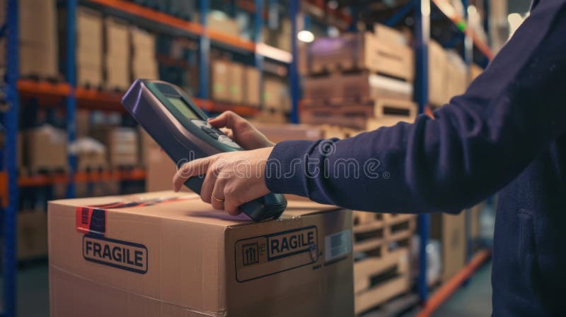 The Handheld Barcode Scanner.AI Generated Image Stock Photo - Image of ...