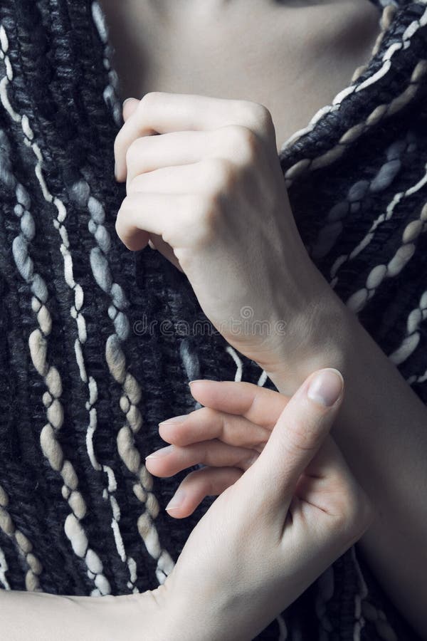 Hands and scarf stock photo. Image of cozy, beautiful - 29044486