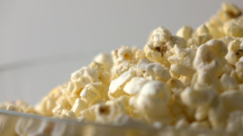 Hands Scooping Popcorn. 4K Close Up Dolly Video Stock Footage - Video ...