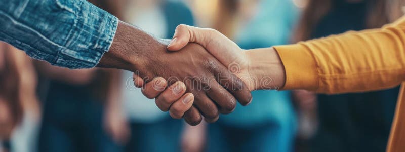 Hands Shake for Business Partnership and Agreement Concept with Good ...