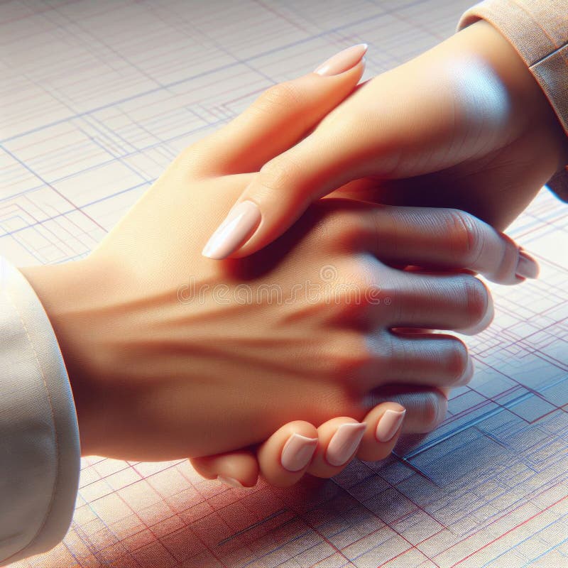 Hands shaking in agreement stock illustration. Illustration of ...