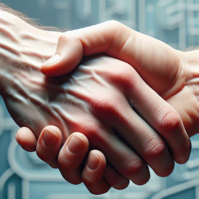 Hands shaking in agreement stock illustration. Illustration of accord ...