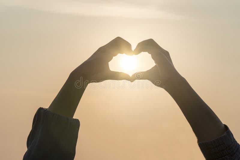 Hands in Shape of Love Heart Stock Image - Image of romance, hand: 72030313