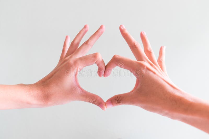Hands in Shape of Love Heart Stock Photo - Image of conceptual, shape ...
