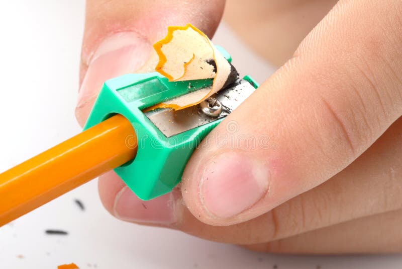 Hands while Sharpening Crayons Stock Photo - Image of paint, design ...