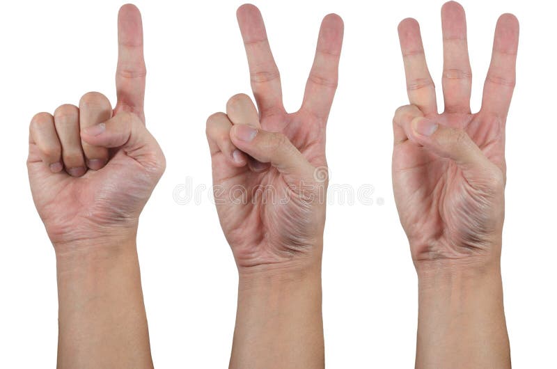 Hands show 1 2 3 stock photo. Image of healthy, palm - 25343074