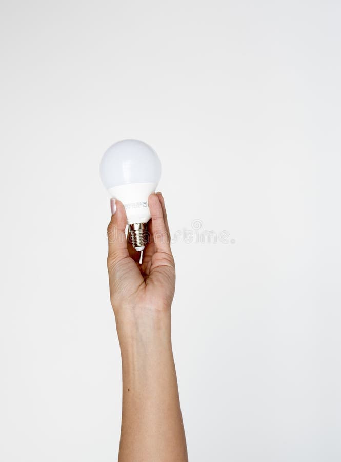Hands Show Light Bulb Ideas Stock Photo - Image of imagination, hand ...