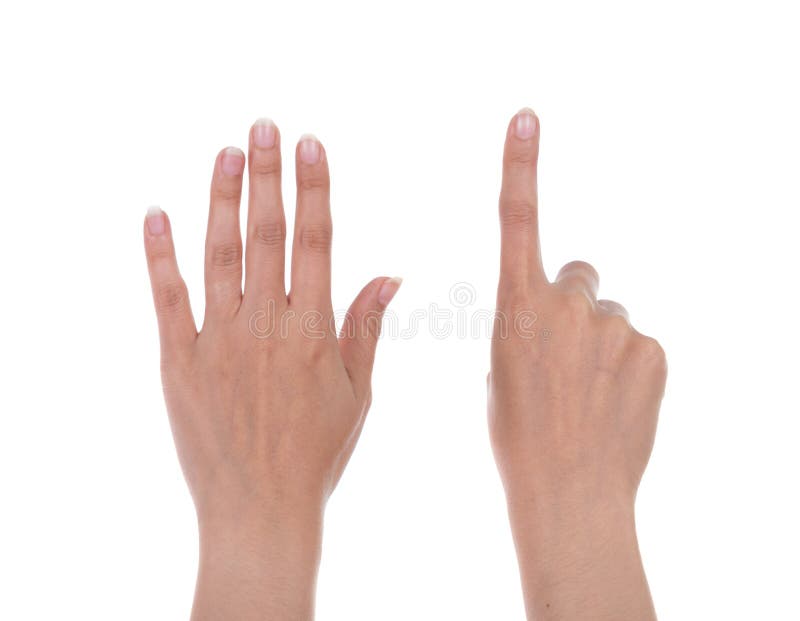 Hands show the number six stock image. Image of finger - 62238381