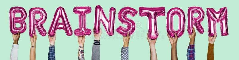 Brainstorm Word In Typewriter Keys Stock Image - Image of letter ...