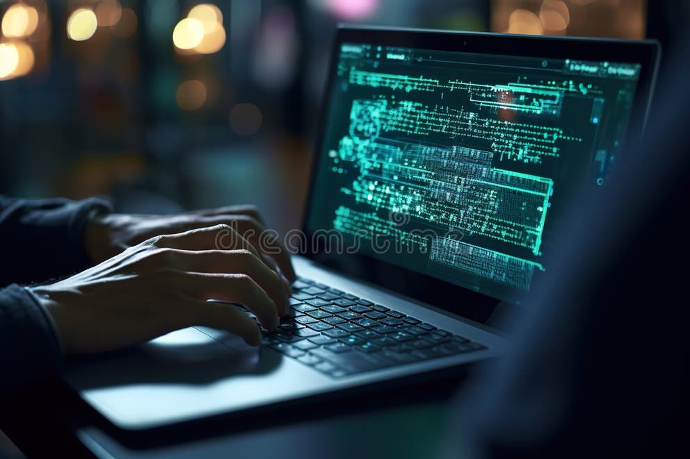 Hands-showing Coding Programmer, a Software Engineer Working on a ...