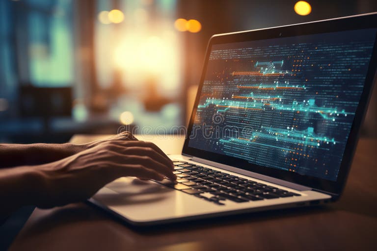 Hands-showing Coding Programmer, a Software Engineer Working on a ...