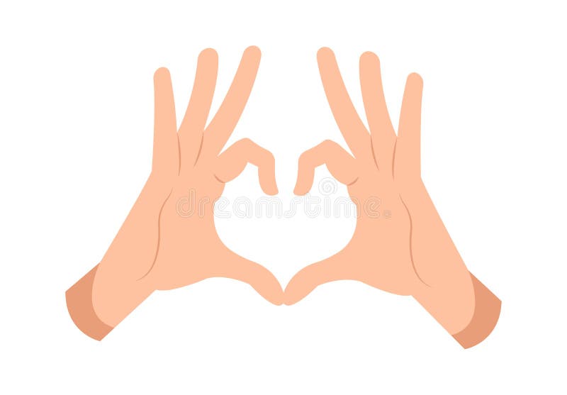 Hands Showing Heart by Fingers Flat Icon Stock Vector - Illustration of ... Hands Showing Heart by Fingers Flat Icon Stock Vector - Illustration of ...