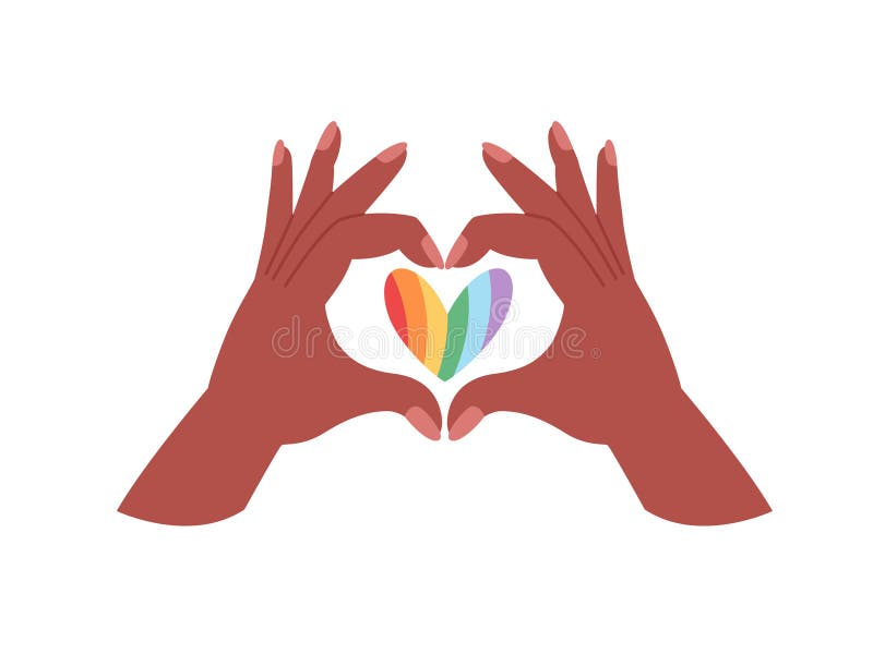 Hands Showing Lgbtq Heart Love Is Love Pride Month Lgbtq Community