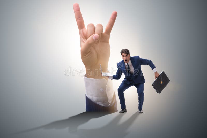 The Hands Showing Victory Sign in Business Concept Stock Image - Image ...