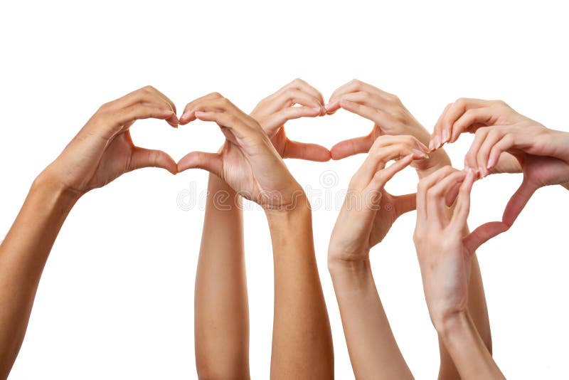 Hands sign stock image. Image of heart, friendship, emotions - 34401603