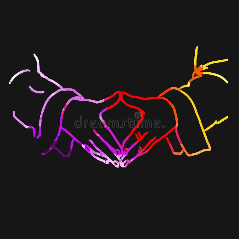 Hands sign together stock vector. Illustration of cooperation - 249069419