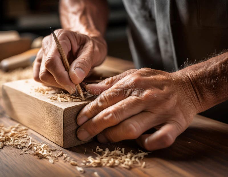 Hands Skillfully Crafting an Object, Showcasing Dexterity ...