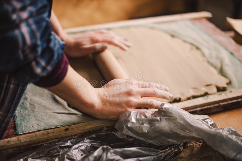 Hands Skillfully Shape a Clay Pot in a Pottery Studio Stock Image - Image of crafting, artistry ...