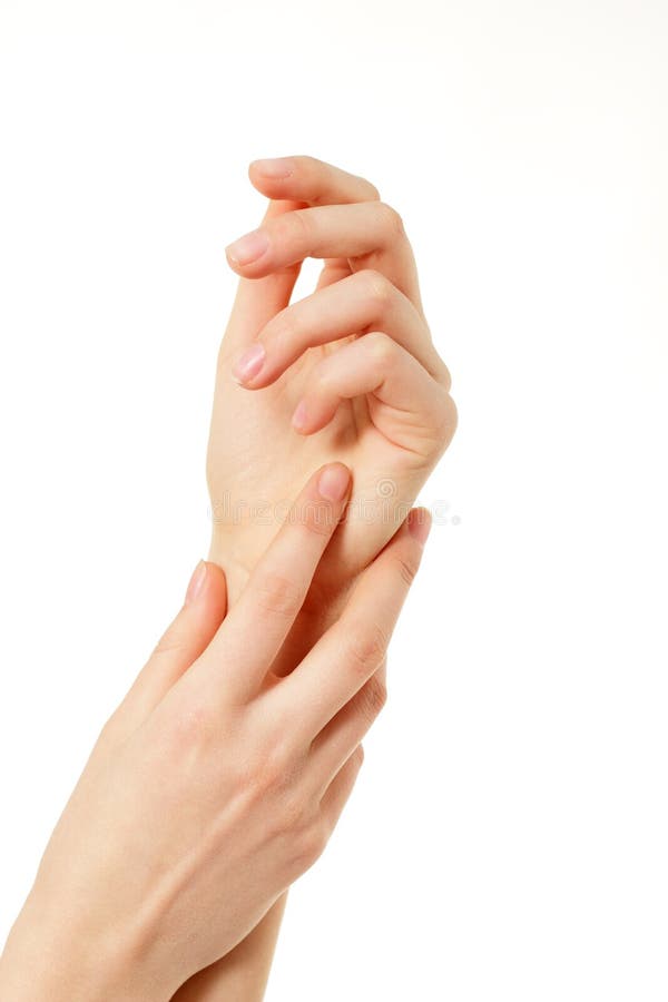 Beautiful Elegant Female Hands with Healthy Clean Skin Stock Image ...