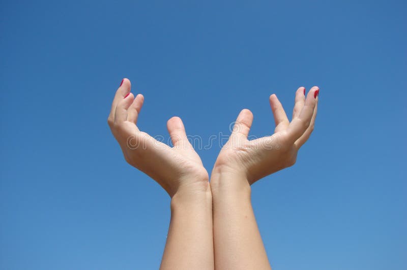 Hands in the sky stock photo. Image of guide, guidance - 13087258