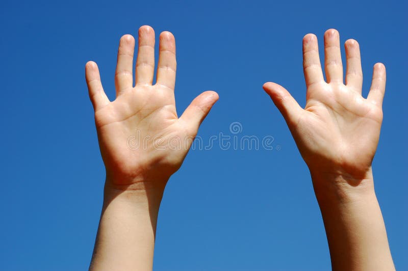 Hands up in the air stock image. Image of power, partnership - 5147807