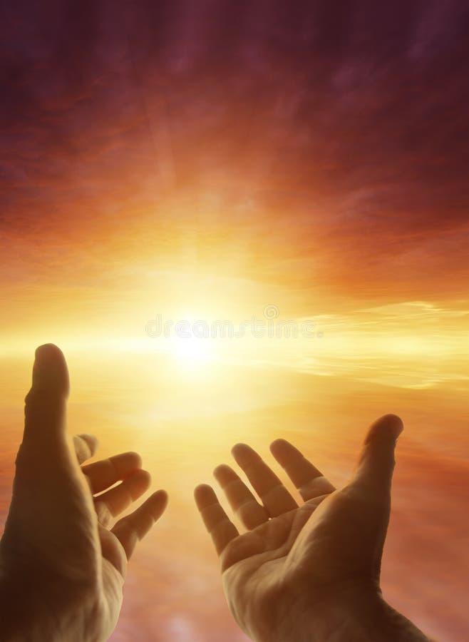 Hands in sky stock image. Image of nature, christian - 41853641