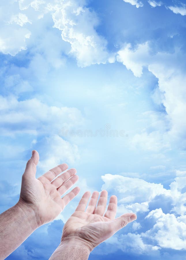 Hands in sky stock photo. Image of futuristic, hands - 77099858