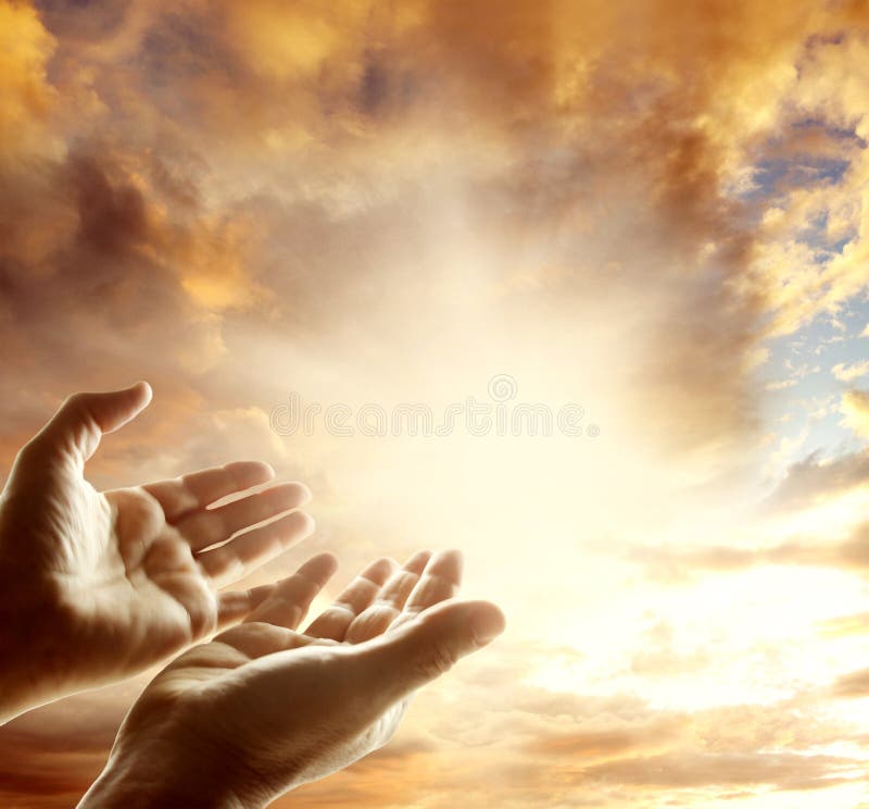 Hands in sky stock image. Image of nature, christian - 41853641