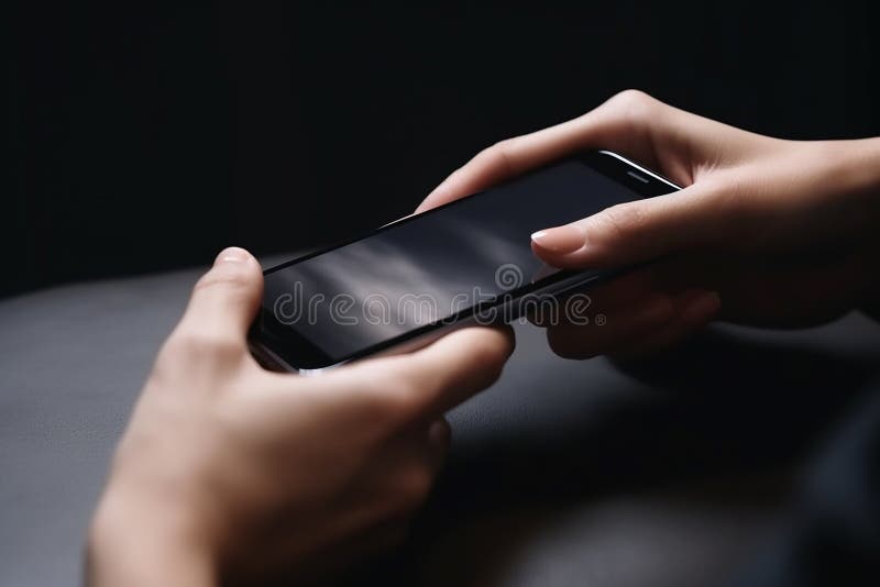 Hands with smartphone stock image. Image of modern, interaction - 301430587