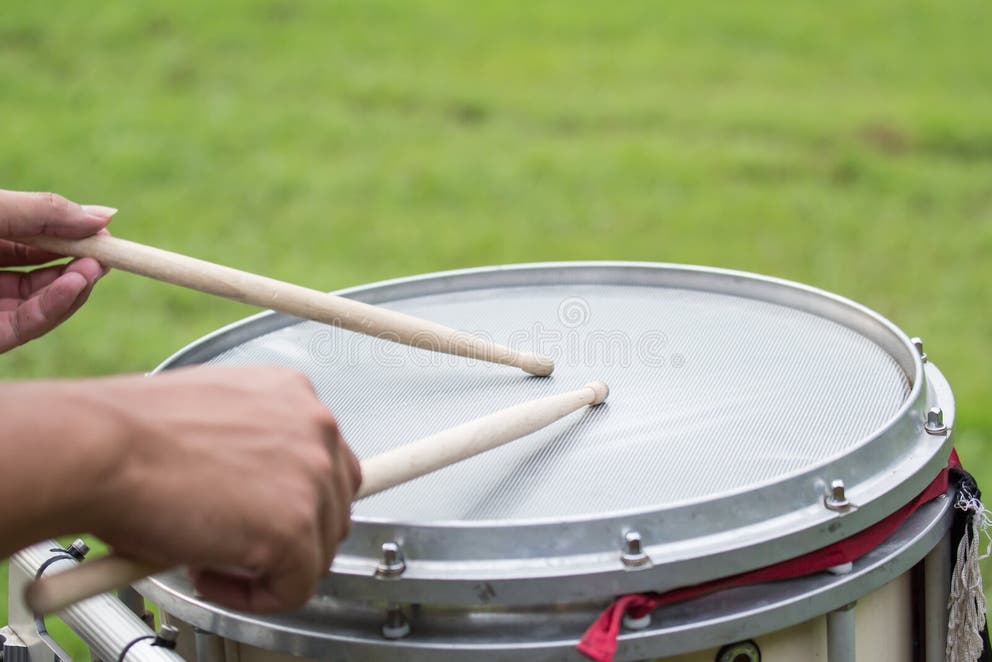 Hands Smash on a Snare Drum Stock Photo - Image of snare, instrument ...