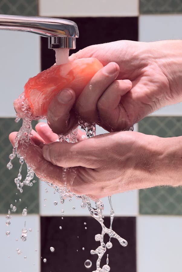 Hands with soap. stock photo. Image of white, drop, liquid - 15192286