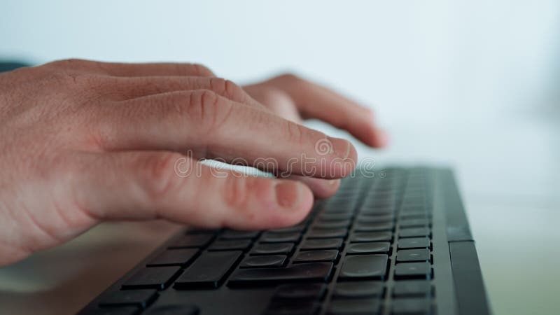 The Hands of a Software Engineer on the Keyboard Stock Video - Video of ...