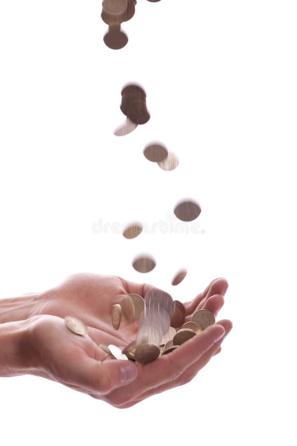 Hand dropping money stock image. Image of money, looses - 234581
