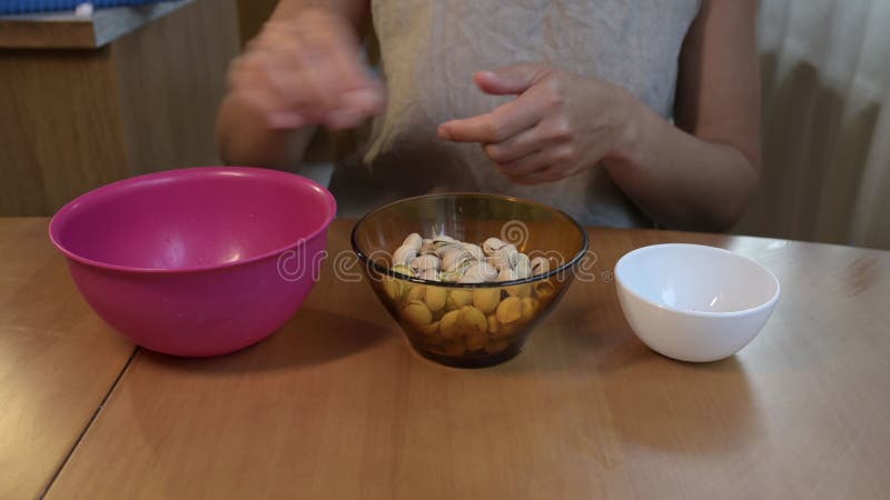 Pistachio Nuts Displayed in a Market for Sale Stock Video - Video of ...