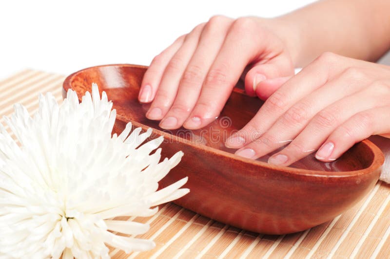 Hands Spa. Manicure Concept Stock Image - Image of femininity, healthy ...