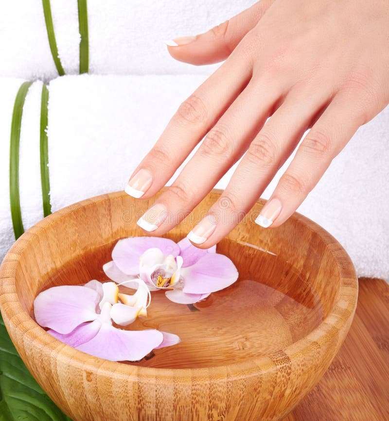 Hands Spa stock image. Image of pink, medicine, finger - 29741103