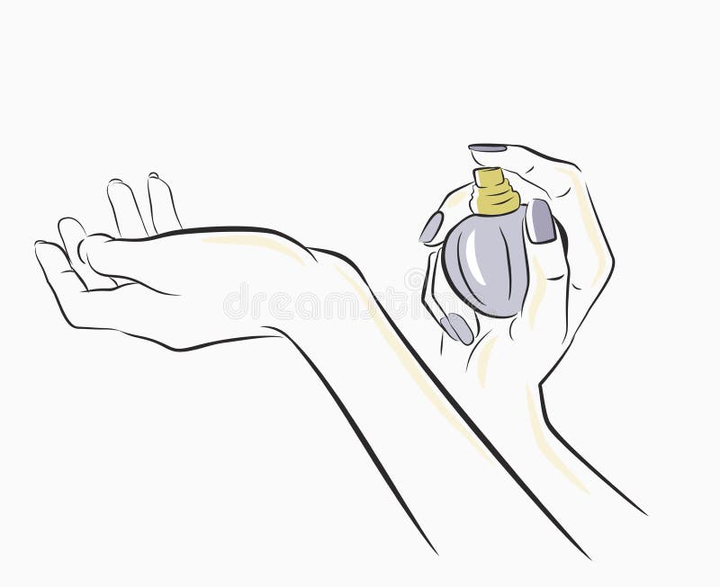 Spraying Perfume Stock Illustrations – 244 Spraying Perfume Stock ...