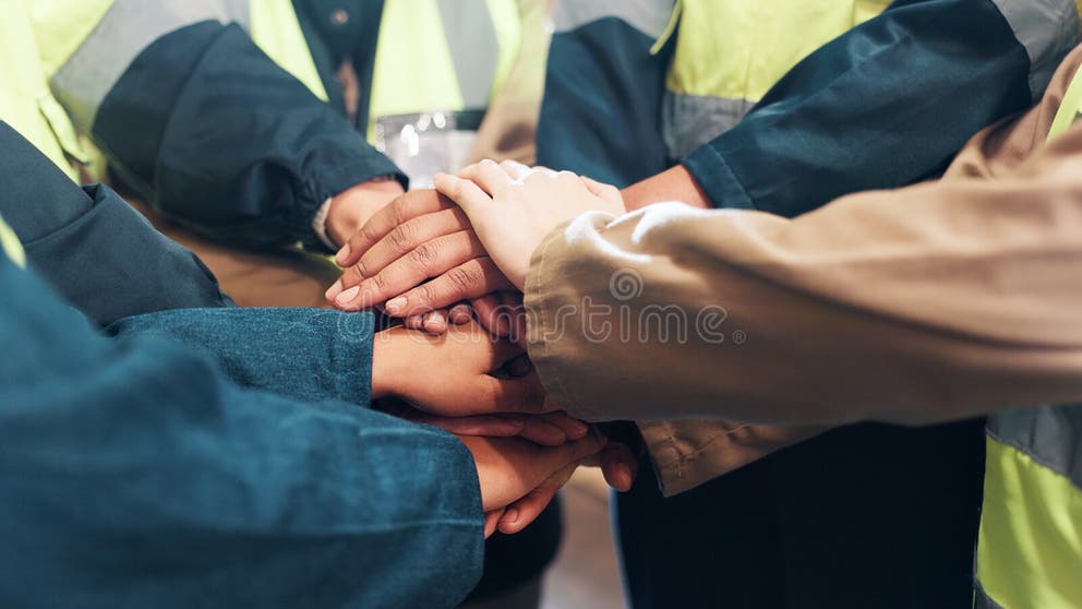 Hands, Stack and People for Distribution Partnership, Team Mission or ...